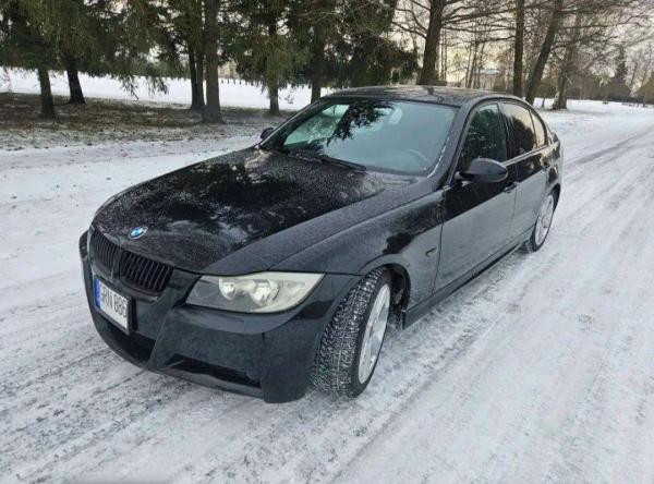 Black BMW 320 2006 in Vilkaviskis, with an engine capacity of 2.00 L and mileage of 176 thousand km for 4100 €, photo 1 on AUTOMOTO.COM.LV