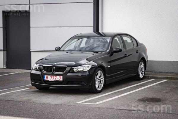Black BMW 320 2006 in Riga, with an engine capacity of 2.00 L and mileage of 367 thousand km for 3850 €, photo 1 on AUTOMOTO.COM.LV
