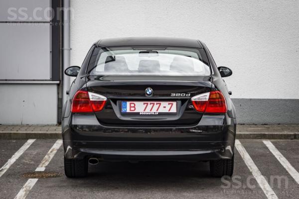 Black BMW 320 2006 in Riga, with an engine capacity of 2.00 L and mileage of 367 thousand km for 3850 €, photo 5 on AUTOMOTO.COM.LV