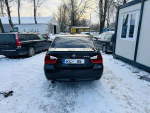 Black BMW 320 2006 in Riga, with an engine capacity of 2.00 L and mileage of 187 thousand km for 3990 €, photo 6 on AUTOMOTO.COM.LV