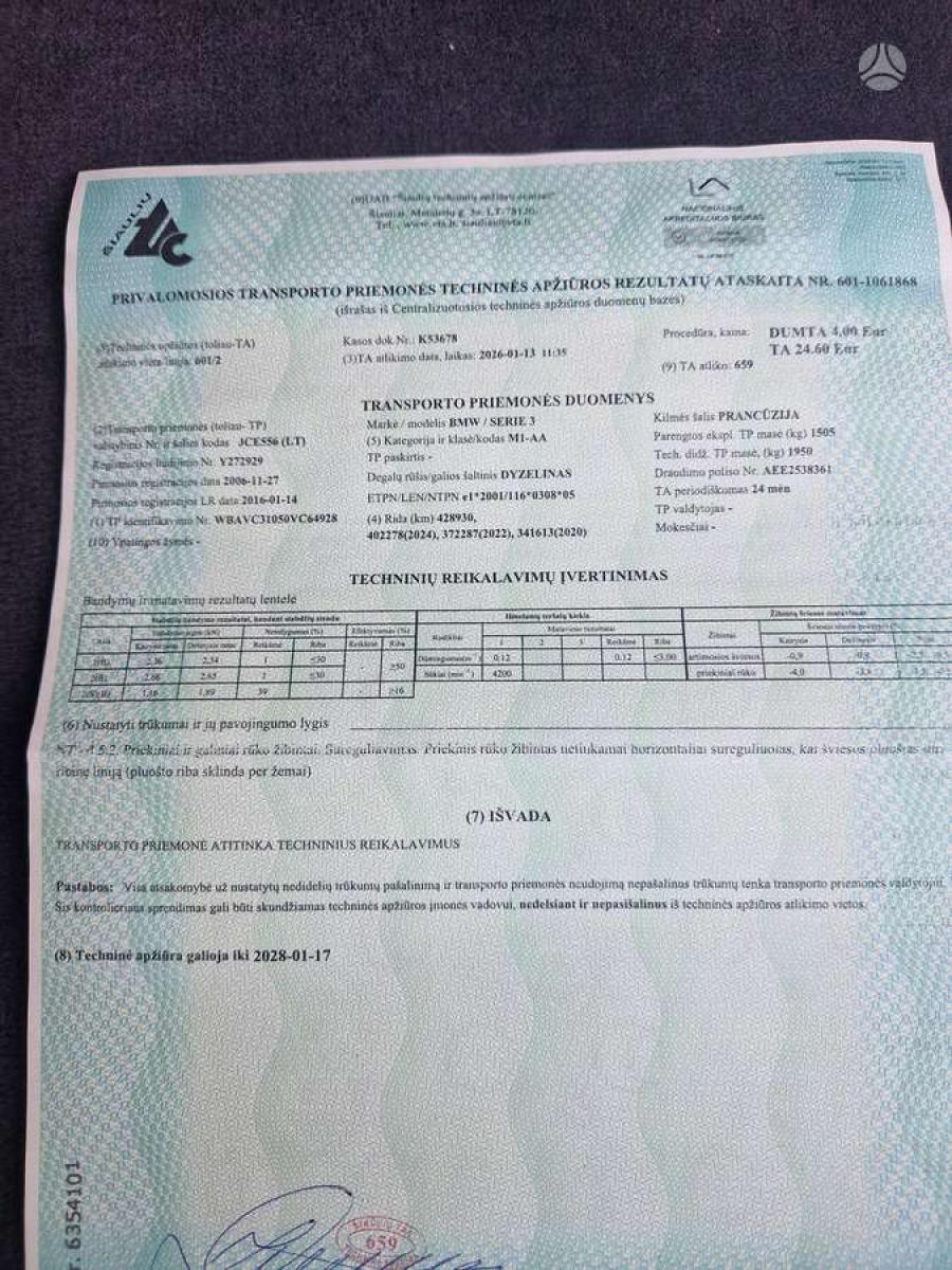 Черный БМВ 320 2006 в Шяуляй, объемом двигателя 2.00 л и пробегом 430 тыс. км за 2750 €, фото 19 на AUTOMOTO.COM.LV