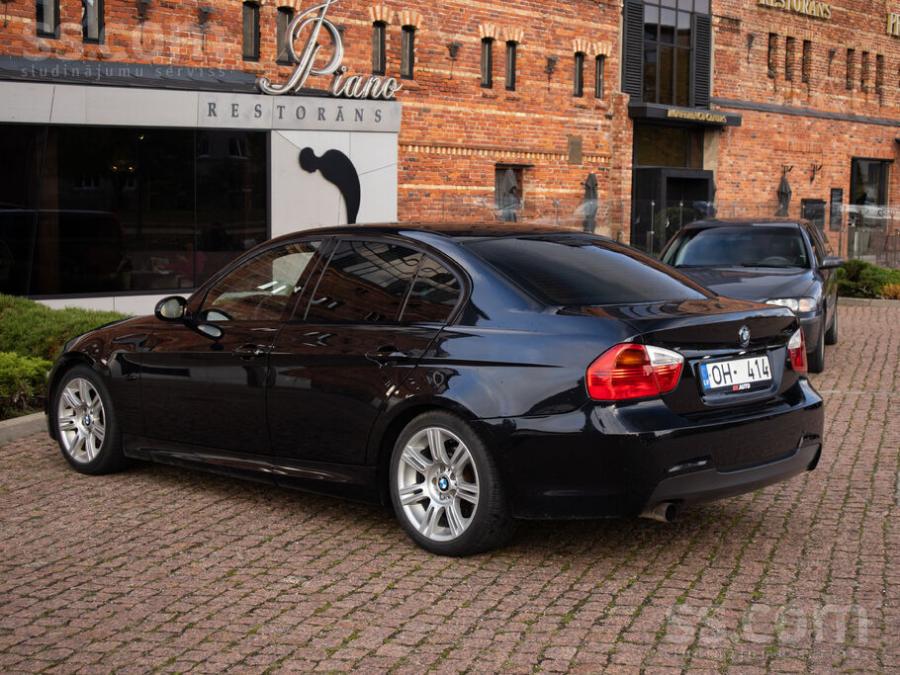 Black BMW 320 2006 in Liepaja, with an engine capacity of 2.00 L and mileage of 354 thousand km for 3700 €, photo 5 on AUTOMOTO.COM.LV