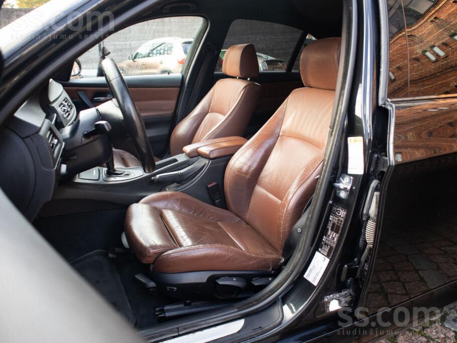 Black BMW 320 2006 in Liepaja, with an engine capacity of 2.00 L and mileage of 354 thousand km for 3700 €, photo 18 on AUTOMOTO.COM.LV
