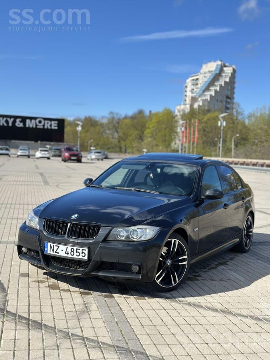 Black BMW 320 2007 in Riga, with an engine capacity of 2.00 L and mileage of 470 thousand km for 4500 €, photo 1 on AUTOMOTO.COM.LV