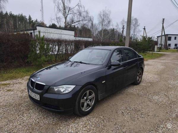 Black BMW 320 2007 in Vilnius, with an engine capacity of 2.00 L and mileage of 255 thousand km for 2250 €, photo 1 on AUTOMOTO.COM.LV