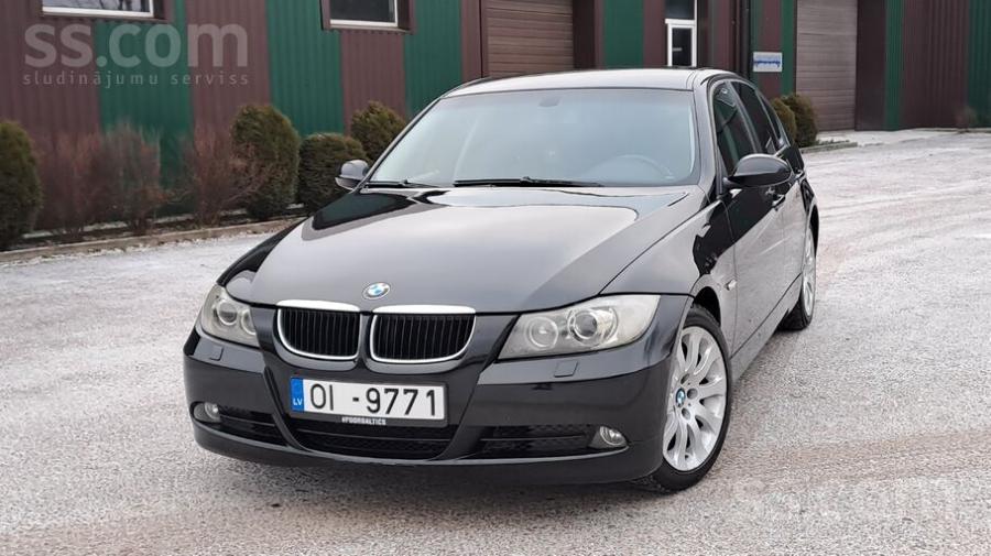 Black BMW 320 2007 in Jekabpils, with an engine capacity of 2.00 L and mileage of 208 thousand km for 3300 €, photo 2 on AUTOMOTO.COM.LV