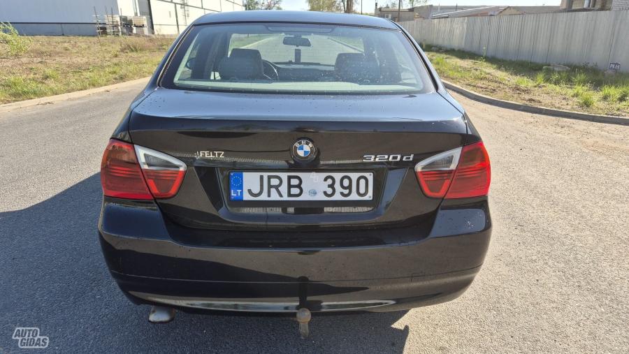 Black BMW 320 2007 in Jonava, with an engine capacity of 2.00 L and mileage of 289 thousand km for 3500 €, photo 6 on AUTOMOTO.COM.LV