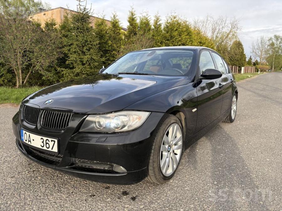 Black BMW 320 2007 in Riga, with an engine capacity of 2.00 L and mileage of 416 thousand km for 4500 €, photo 1 on AUTOMOTO.COM.LV