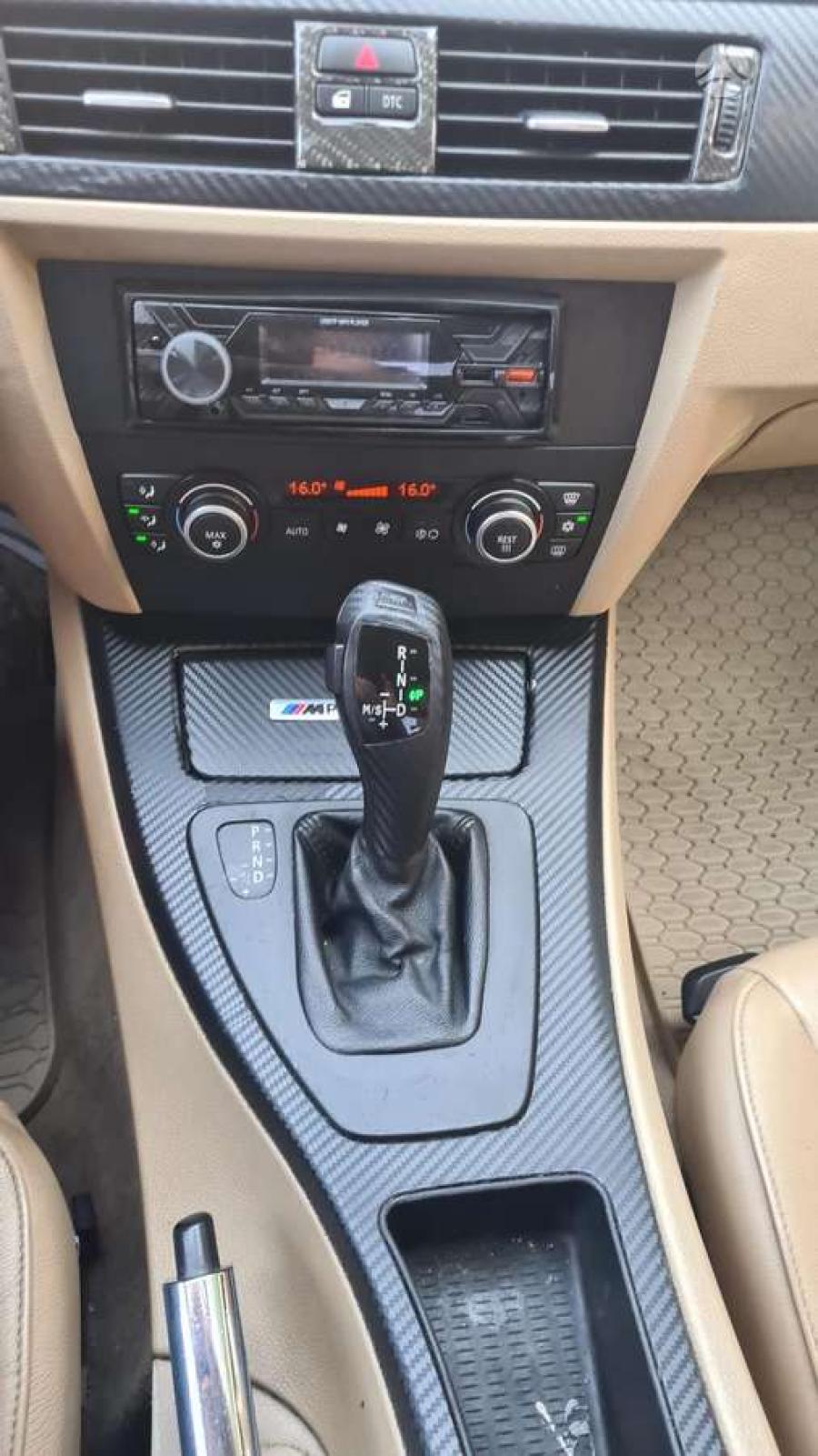 Black BMW 320 2007 in Siauliai, with an engine capacity of 2.00 L and mileage of 253 thousand km for 2400 €, photo 15 on AUTOMOTO.COM.LV