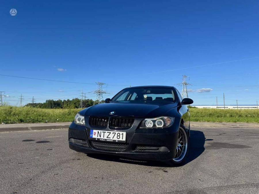 Black BMW 320 2007 in Panevezys, with an engine capacity of 2.00 L and mileage of 516 thousand km for 3499 €, photo 1 on AUTOMOTO.COM.LV