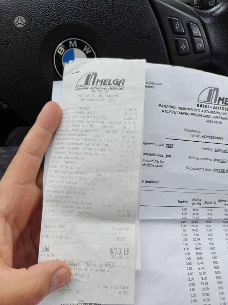 Melns BMW 320 2007 Liepāja, ar dzinēja tilpumu 2.00 L un nobraukumu 319 tūkst. km par 4000 €, foto 16 vietnē AUTOMOTO.COM.LV
