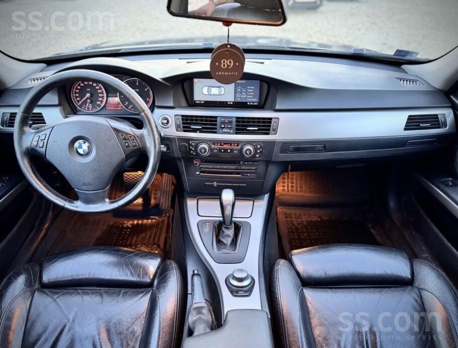 Black BMW 320 2008 in Riga, with an engine capacity of 2.00 L and mileage of 419 thousand km for 4200 €, photo 7 on AUTOMOTO.COM.LV