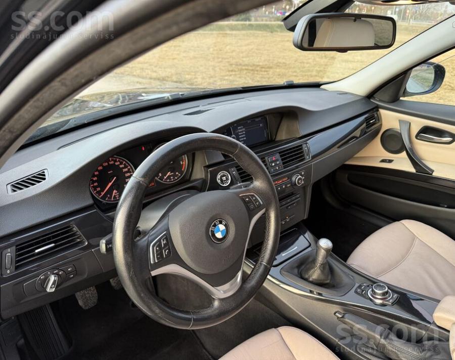 Black BMW 320 2008 in Ogre, with an engine capacity of 2.00 L and mileage of 0 thousand km for 4800 €, photo 9 on AUTOMOTO.COM.LV