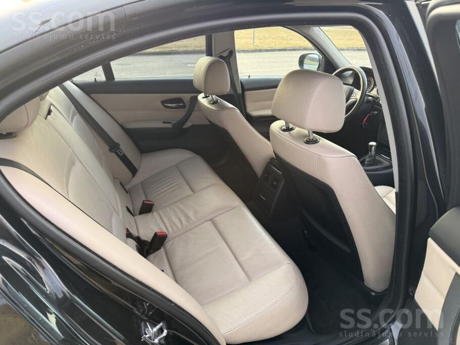 Black BMW 320 2008 in Ogre, with an engine capacity of 2.00 L and mileage of 0 thousand km for 4800 €, photo 16 on AUTOMOTO.COM.LV