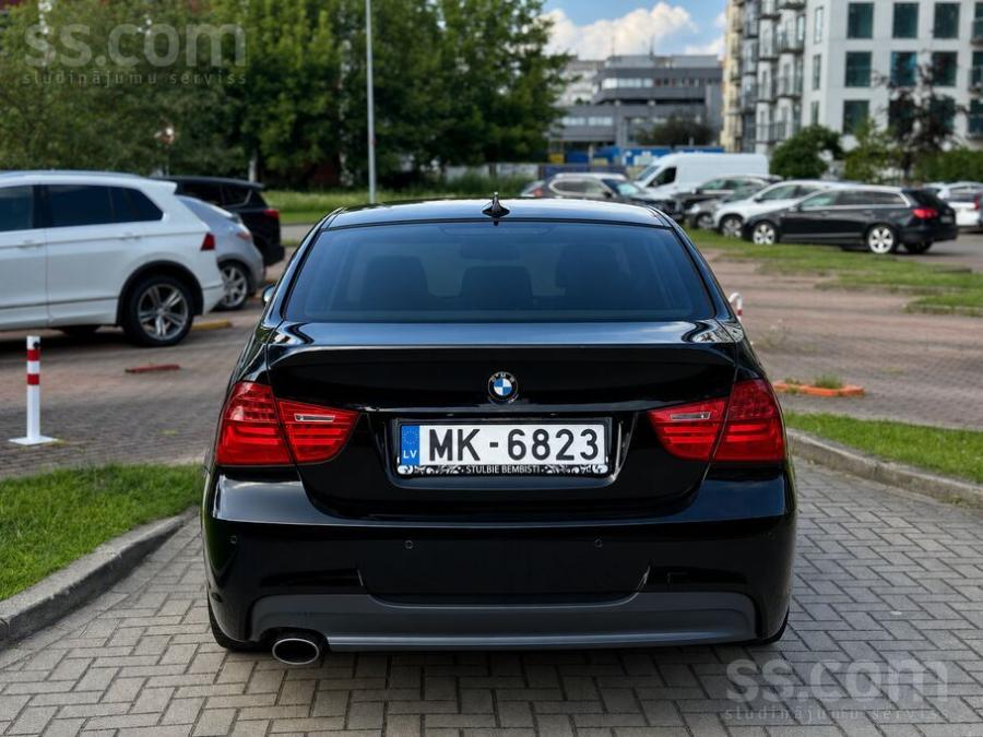 Black BMW 320 2008 in Riga, with an engine capacity of 2.00 L and mileage of 390 thousand km for 5390 €, photo 5 on AUTOMOTO.COM.LV