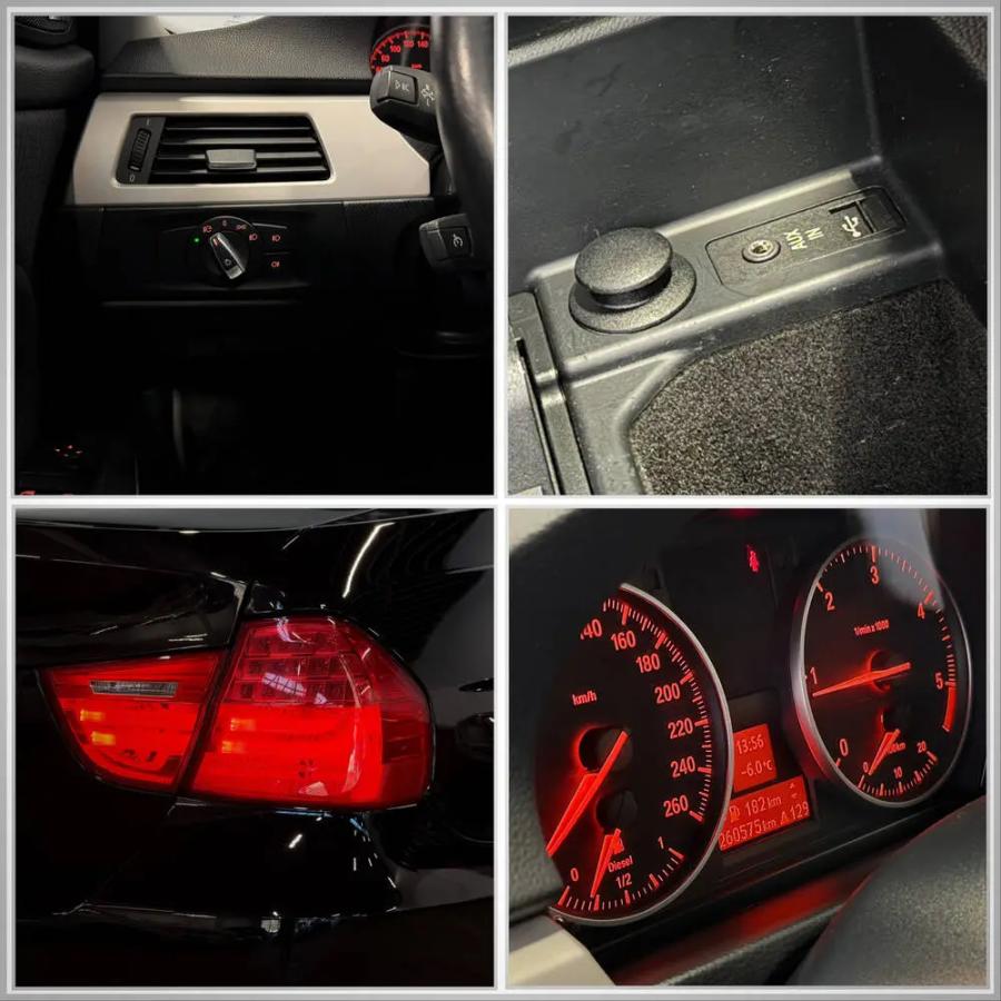 Black BMW 320 2010 in Jurmala, with an engine capacity of 2.00 L and mileage of 260 thousand km for 6995 €, photo 33 on AUTOMOTO.COM.LV