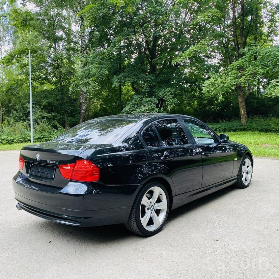 Black BMW 320 2010 in Riga, with an engine capacity of 2.00 L and mileage of 0 thousand km for 4999 €, photo 5 on AUTOMOTO.COM.LV
