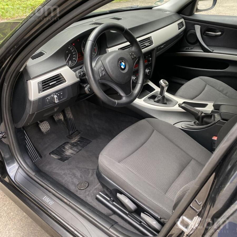 Black BMW 320 2010 in Riga, with an engine capacity of 2.00 L and mileage of 0 thousand km for 4999 €, photo 7 on AUTOMOTO.COM.LV