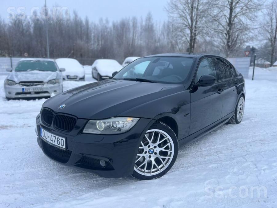Black BMW 320 2011 in Kuldiga, with an engine capacity of 2.00 L and mileage of 356 thousand km for 7290 €, photo 2 on AUTOMOTO.COM.LV