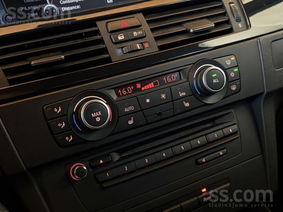 Black BMW 320 2011 in Tukums, with an engine capacity of 2.00 L and mileage of 284 thousand km for 6299 €, photo 13 on AUTOMOTO.COM.LV