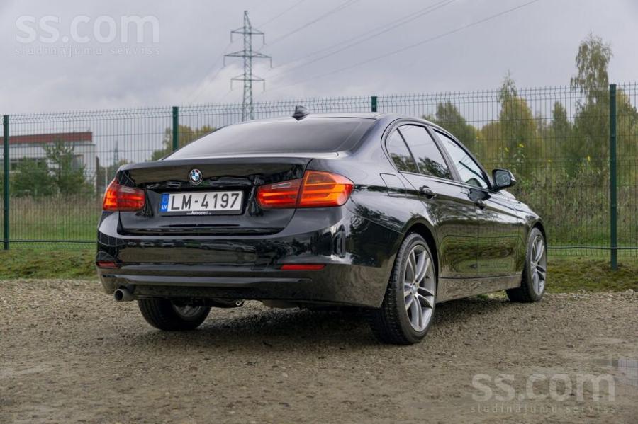 Black BMW 320 2012 in Riga, with an engine capacity of 2.00 L and mileage of 352 thousand km for 10990 €, photo 6 on AUTOMOTO.COM.LV