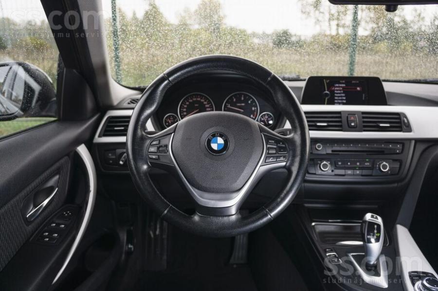 Black BMW 320 2012 in Riga, with an engine capacity of 2.00 L and mileage of 352 thousand km for 10990 €, photo 15 on AUTOMOTO.COM.LV