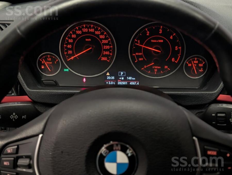 Black BMW 320 2012 in Jurmala, with an engine capacity of 2.00 L and mileage of 283 thousand km for 8990 €, photo 29 on AUTOMOTO.COM.LV