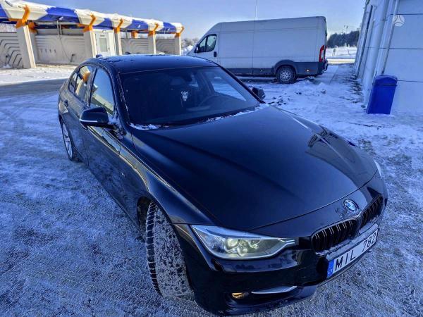 Black BMW 320 2012 in Vilnius, with an engine capacity of 2.00 L and mileage of 312 thousand km for 8500 €, photo 8 on AUTOMOTO.COM.LV