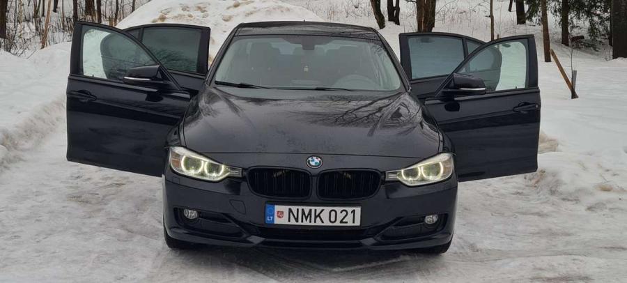 Black BMW 320 2012 in Vilnius, with an engine capacity of 2.00 L and mileage of 295 thousand km for 8700 €, photo 12 on AUTOMOTO.COM.LV
