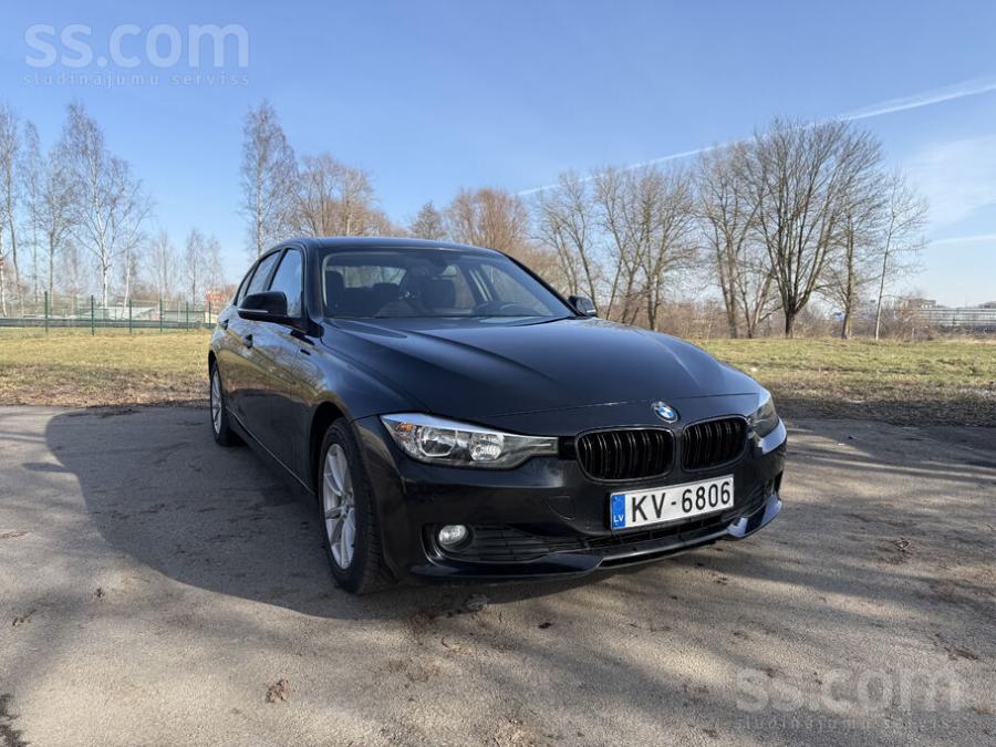 Black BMW 320 2012 in Riga, with an engine capacity of 2.00 L and mileage of 160 thousand km for 7500 €, photo 1 on AUTOMOTO.COM.LV