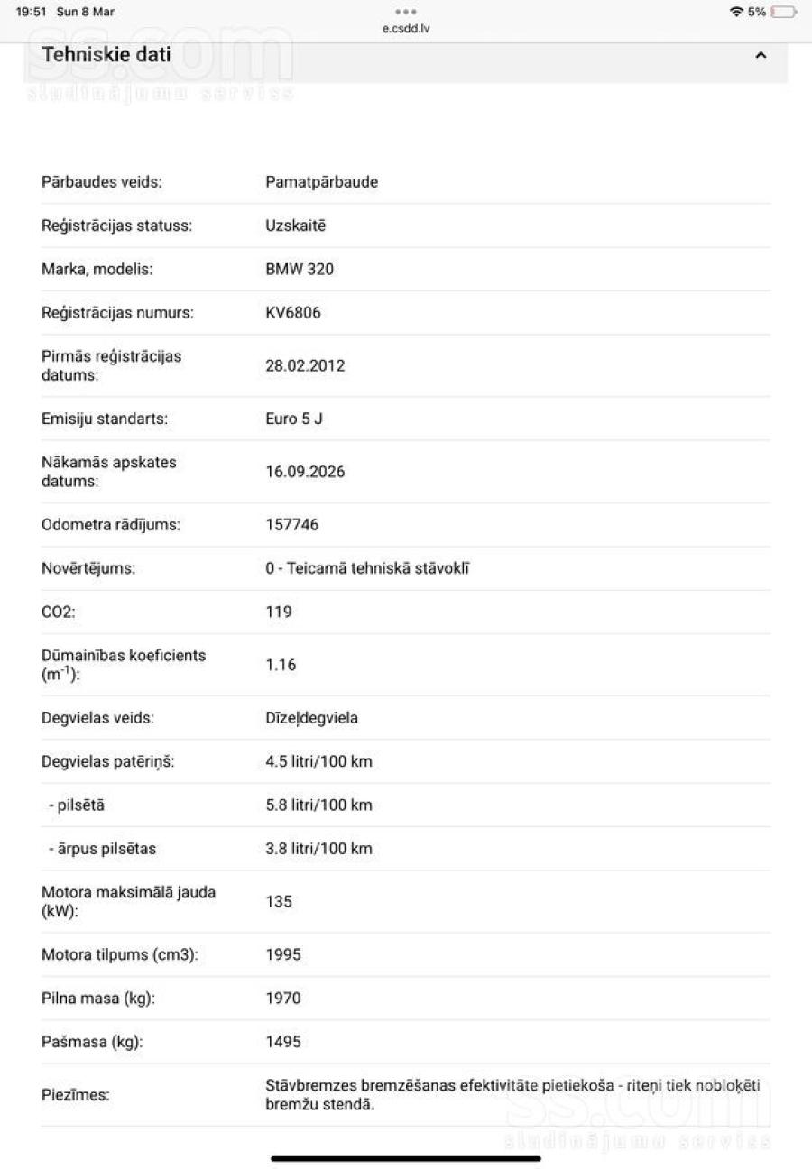 Melns BMW 320 2012 Rīga, ar dzinēja tilpumu 2.00 L un nobraukumu 160 tūkst. km par 7500 €, foto 14 vietnē AUTOMOTO.COM.LV
