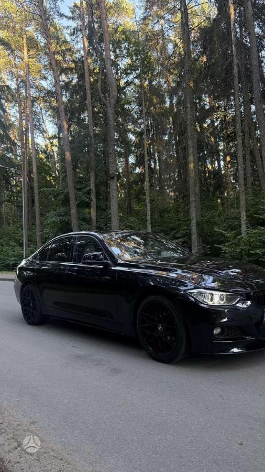 Black BMW 320 2012 in Kedainiai, with an engine capacity of 2.00 L and mileage of 344 thousand km for 12000 €, photo 3 on AUTOMOTO.COM.LV