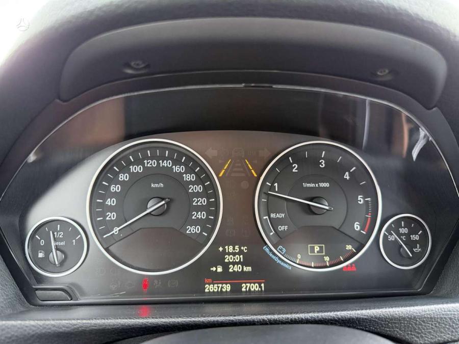 Black BMW 320 2012 in Rokiskis, with an engine capacity of 2.00 L and mileage of 265 thousand km for 7500 €, photo 18 on AUTOMOTO.COM.LV