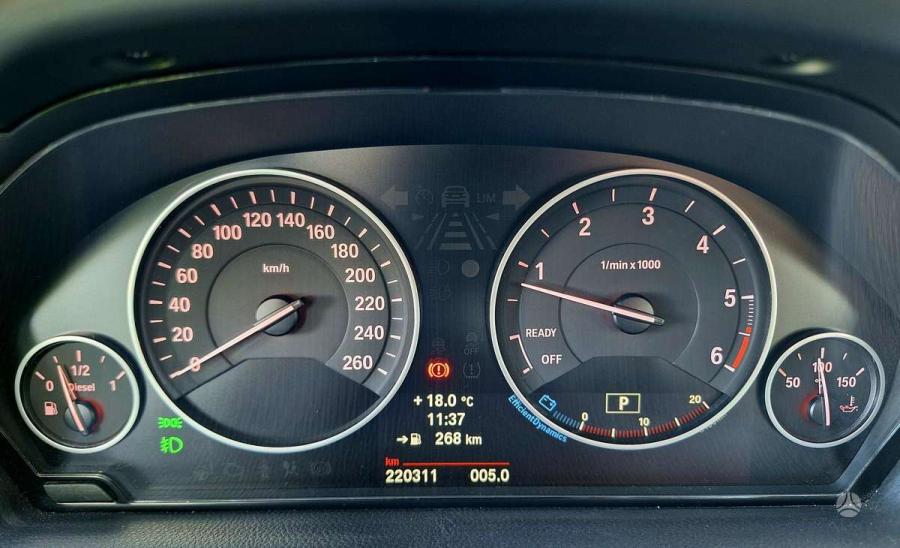 Black BMW 320 2012 in Vilnius, with an engine capacity of 2.00 L and mileage of 221 thousand km for 7900 €, photo 22 on AUTOMOTO.COM.LV