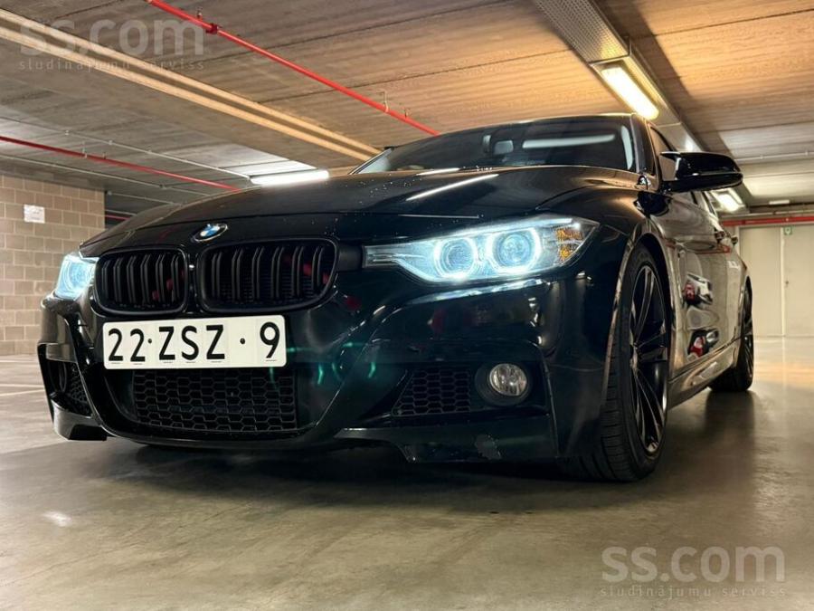 Black BMW 320 2013 in Riga, with an engine capacity of 1.60 L and mileage of 245 thousand km for 11900 €, photo 1 on AUTOMOTO.COM.LV