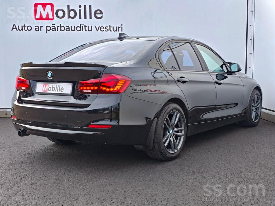 Black BMW 320 2013 in Riga, with an engine capacity of 2.00 L and mileage of 127 thousand km for 13950 €, photo 7 on AUTOMOTO.COM.LV