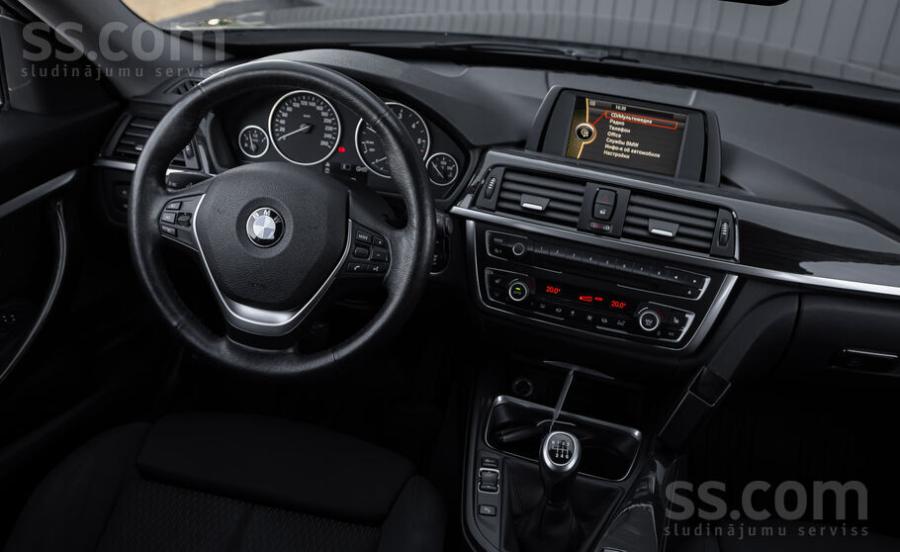 Black BMW 320 2014 in Jelgava, with an engine capacity of 2.00 L and mileage of 244 thousand km for 9800 €, photo 18 on AUTOMOTO.COM.LV