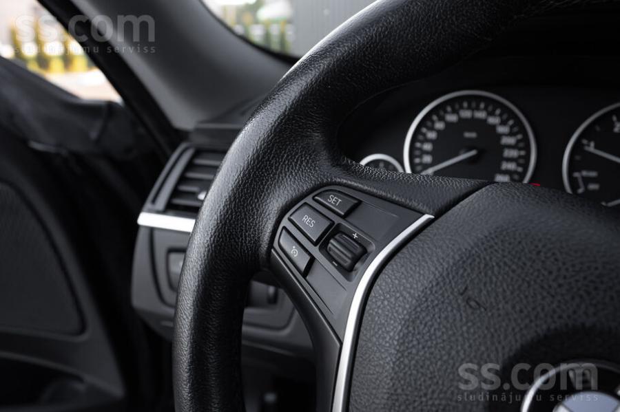 Black BMW 320 2014 in Jelgava, with an engine capacity of 2.00 L and mileage of 244 thousand km for 9800 €, photo 23 on AUTOMOTO.COM.LV