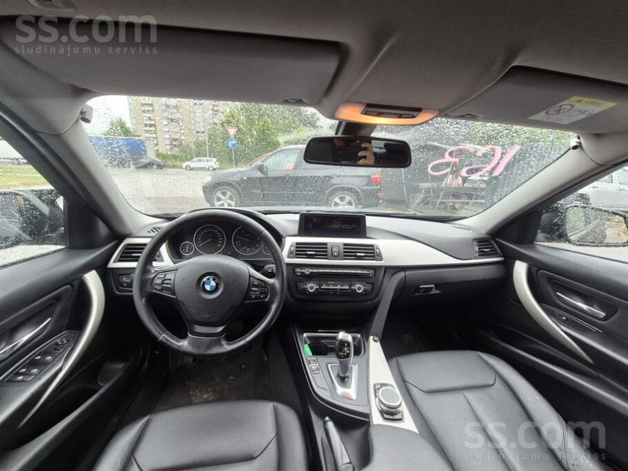 Black BMW 320 2014 in Riga, with an engine capacity of 2.00 L and mileage of 433 thousand km for 5890 €, photo 12 on AUTOMOTO.COM.LV