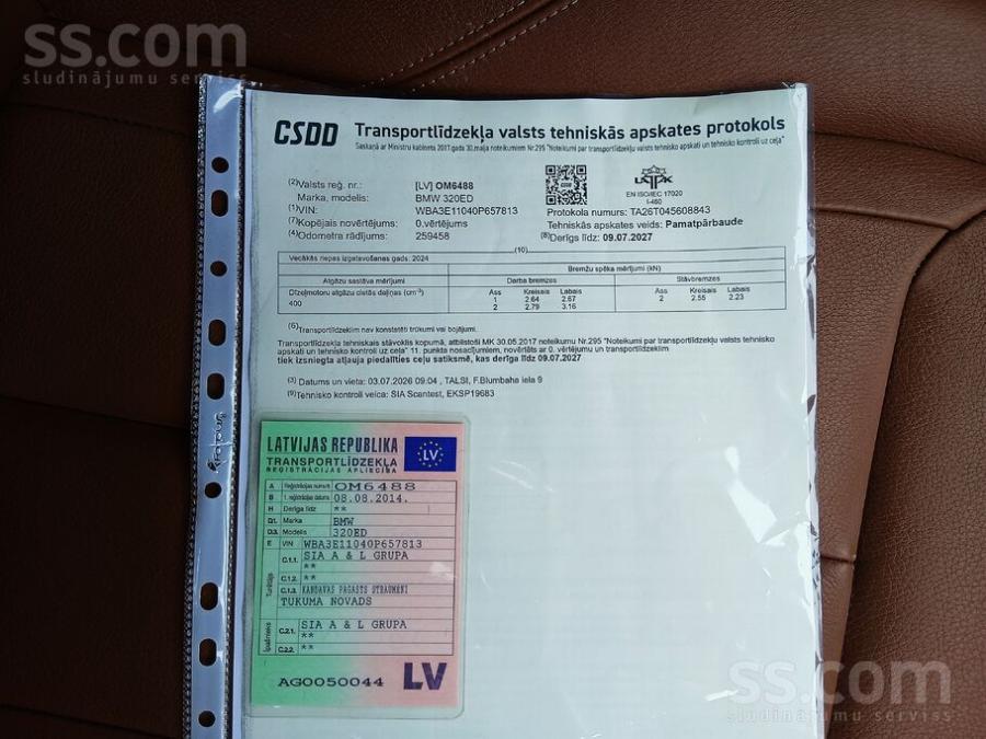 Черный БМВ 320 2014 в Тукумс, объемом двигателя 2.00 л и пробегом 259 тыс. км за 12850 €, фото 27 на AUTOMOTO.COM.LV