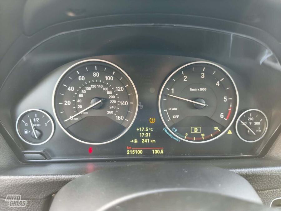 Black BMW 320 2014 in Siauliai, with an engine capacity of 2.00 L and mileage of 215 thousand km for 9300 €, photo 19 on AUTOMOTO.COM.LV