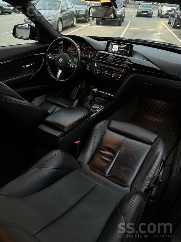 Black BMW 320 2014 in Riga, with an engine capacity of 2.00 L and mileage of 274 thousand km for 10950 €, photo 6 on AUTOMOTO.COM.LV