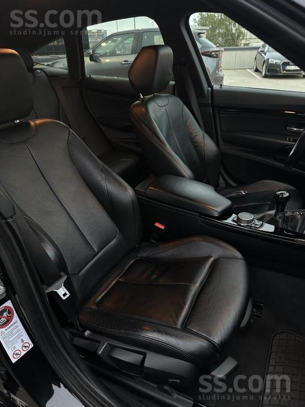 Black BMW 320 2014 in Riga, with an engine capacity of 2.00 L and mileage of 274 thousand km for 10950 €, photo 7 on AUTOMOTO.COM.LV