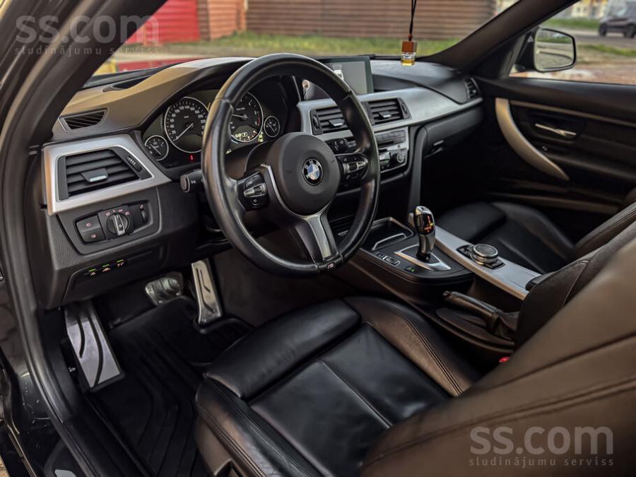 Black BMW 320 2015 in Jelgava, with an engine capacity of 2.00 L and mileage of 0 thousand km for 16200 €, photo 8 on AUTOMOTO.COM.LV