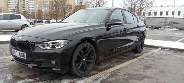 Black BMW 320 2015 in Vilnius, with an engine capacity of 0.00 L and mileage of 243 thousand km for 8800 €, photo 1 on AUTOMOTO.COM.LV