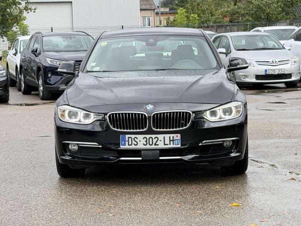 Black BMW 320 2015 in Vilnius, with an engine capacity of 2.00 L and mileage of 215 thousand km for 10990 €, photo 1 on AUTOMOTO.COM.LV