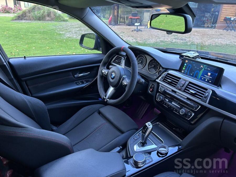Black BMW 320 2015 in Riga, with an engine capacity of 2.00 L and mileage of 200 thousand km for 17500 €, photo 10 on AUTOMOTO.COM.LV