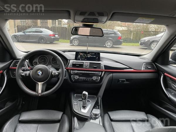 Black BMW 320 2016 in Liepaja, with an engine capacity of 2.00 L and mileage of 198 thousand km for 13850 €, photo 7 on AUTOMOTO.COM.LV