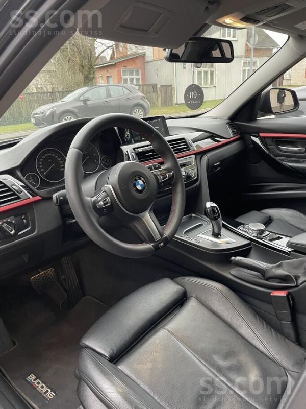 Black BMW 320 2016 in Liepaja, with an engine capacity of 2.00 L and mileage of 198 thousand km for 13850 €, photo 9 on AUTOMOTO.COM.LV