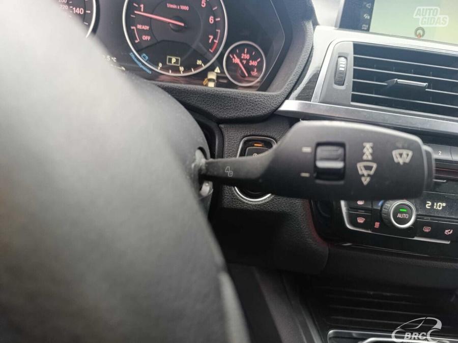 Black BMW 320 2016 in Avizieniai, with an engine capacity of 2.00 L and mileage of 215 thousand km for 11300 €, photo 21 on AUTOMOTO.COM.LV
